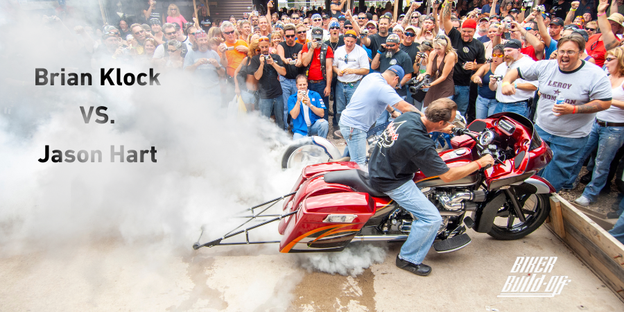 Brian Klock Vs Jason Hart on Discovery Channel's Biker Build Off
