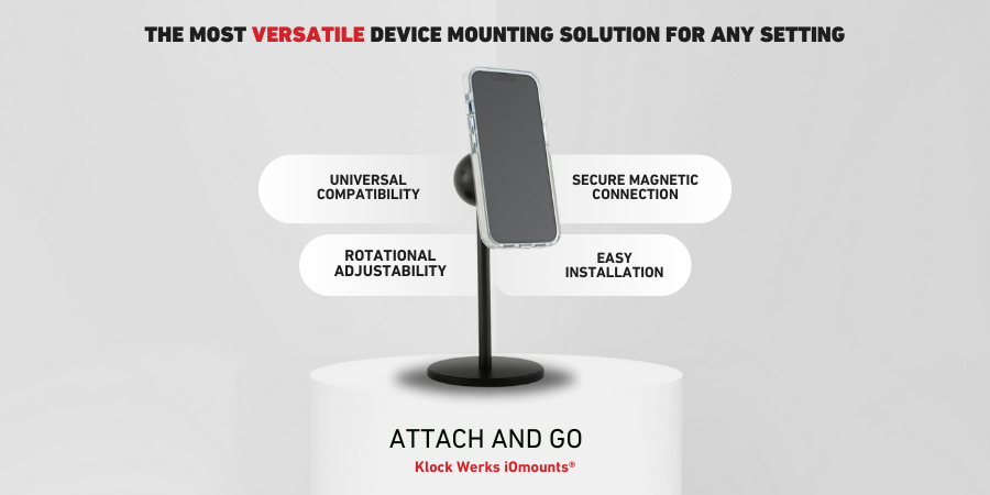 iOmounts®: Secure, Versatile Mounts for Work, Home, and Travel