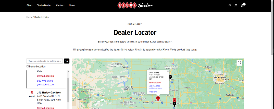 Dealer Locator: Find an Authorized Klock Werks Dealer Near You
