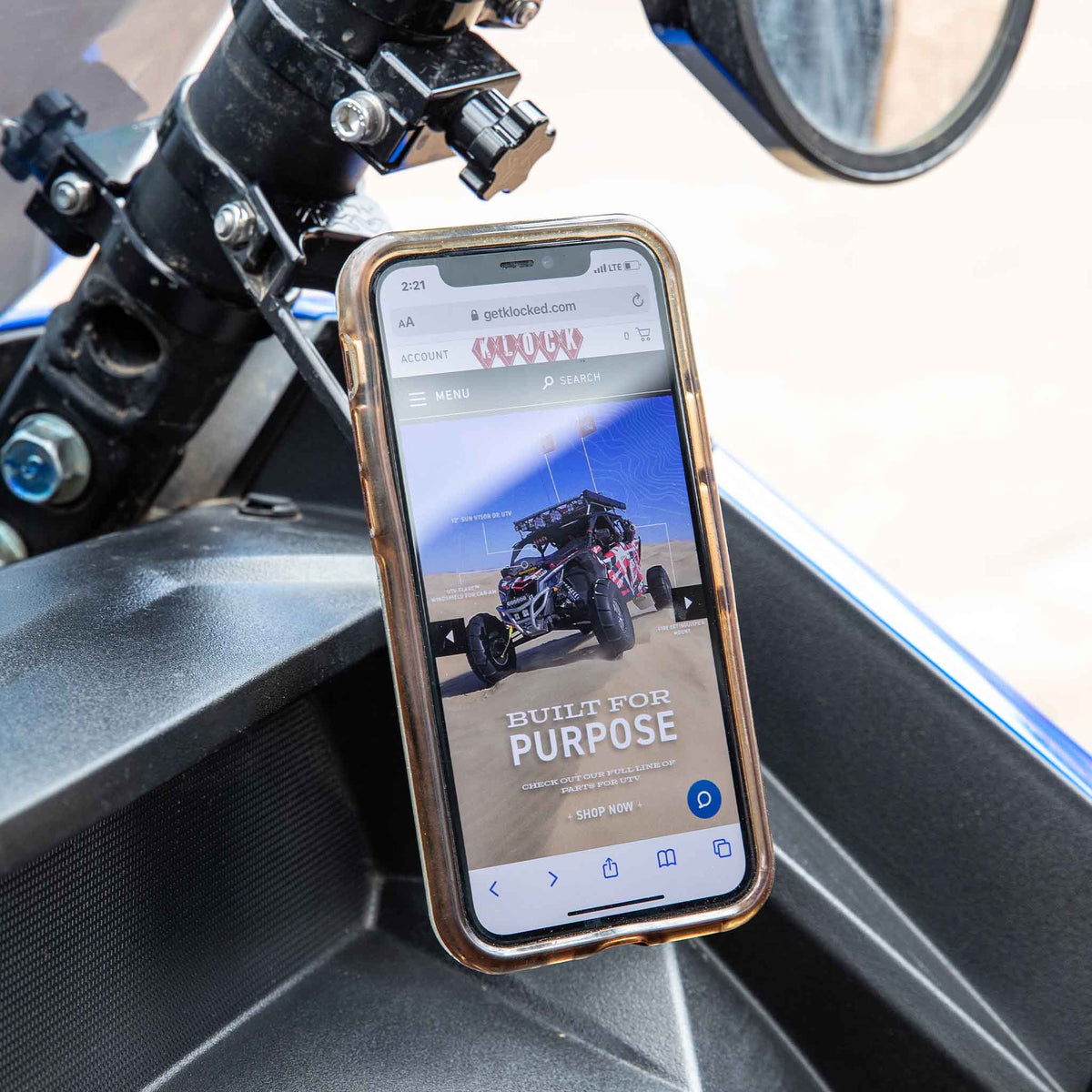 Additional Details for Offset Roll Cage Phone Mount